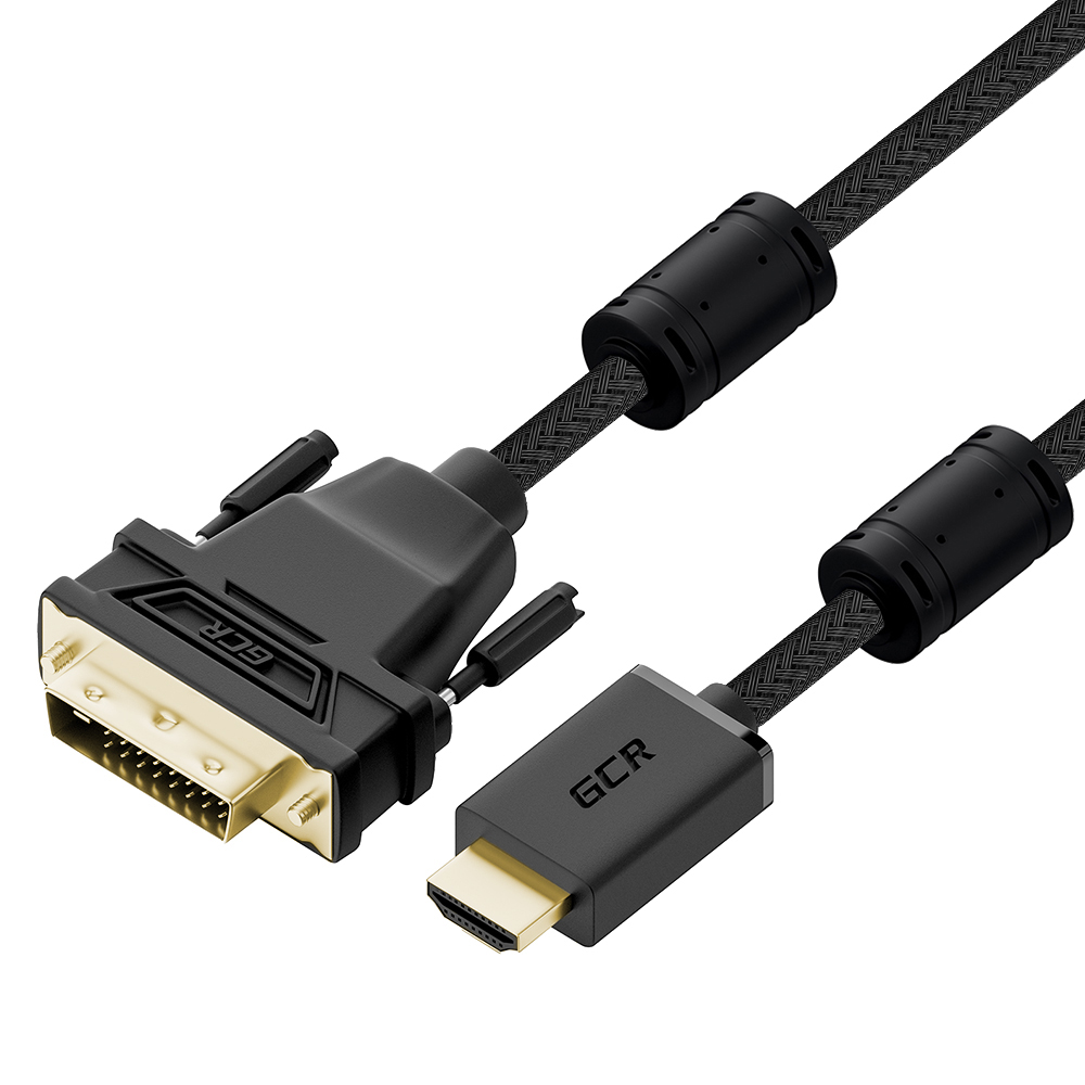 Кабель PROF Premium HDMI-DVI 19M/25M двунаправленный для монитора Smart TV PlayStation XBox